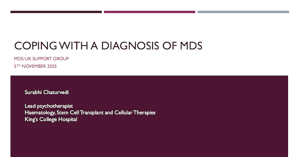 Coping With An MDS Diagnosis – By Psychotherapist Surabhi Chaturvedi